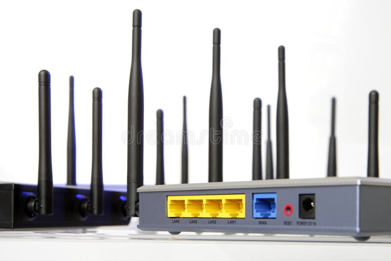Router on fire stock photo. Image of wireless, intranet - 22367852