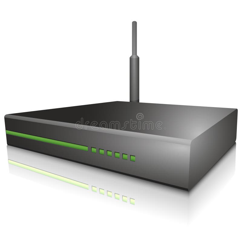 Wi-Fi Router vector stock vector. Illustration of communication - 36219826