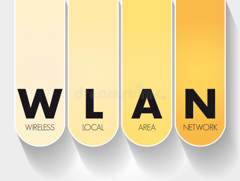 Wlan Wireless Local Area Network Stock Vector - Illustration of ...