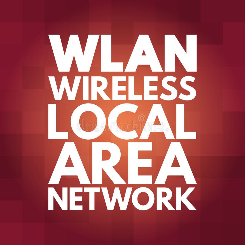 Wlan Wireless Local Area Network Stock Vector - Illustration of ...