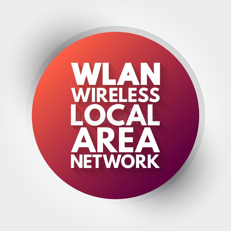 Wlan Wireless Local Area Network Stock Vector - Illustration of ...