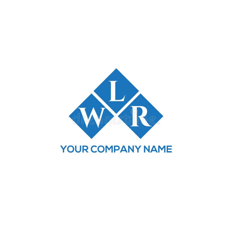 WLR Letter Logo Design on WHITE Background. WLR Creative Initials ...