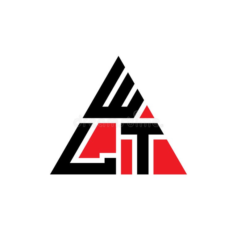 WLT Triangle Letter Logo Design with Triangle Shape. WLT Triangle Logo ...