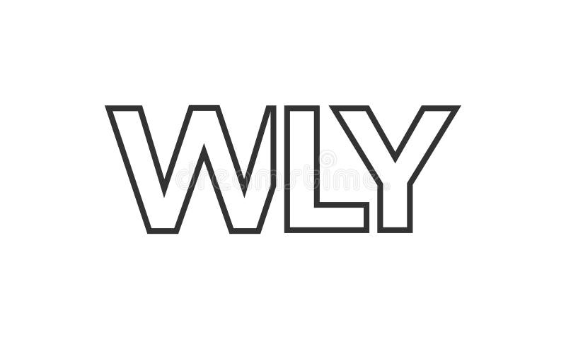 WLY Logo Design Template with Strong and Modern Bold Text. Initial ...