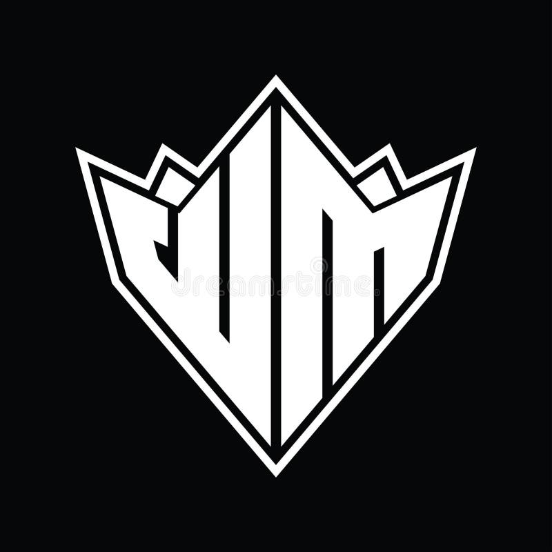 WM Logo Monogram Design Template Stock Vector - Illustration of graphic ...