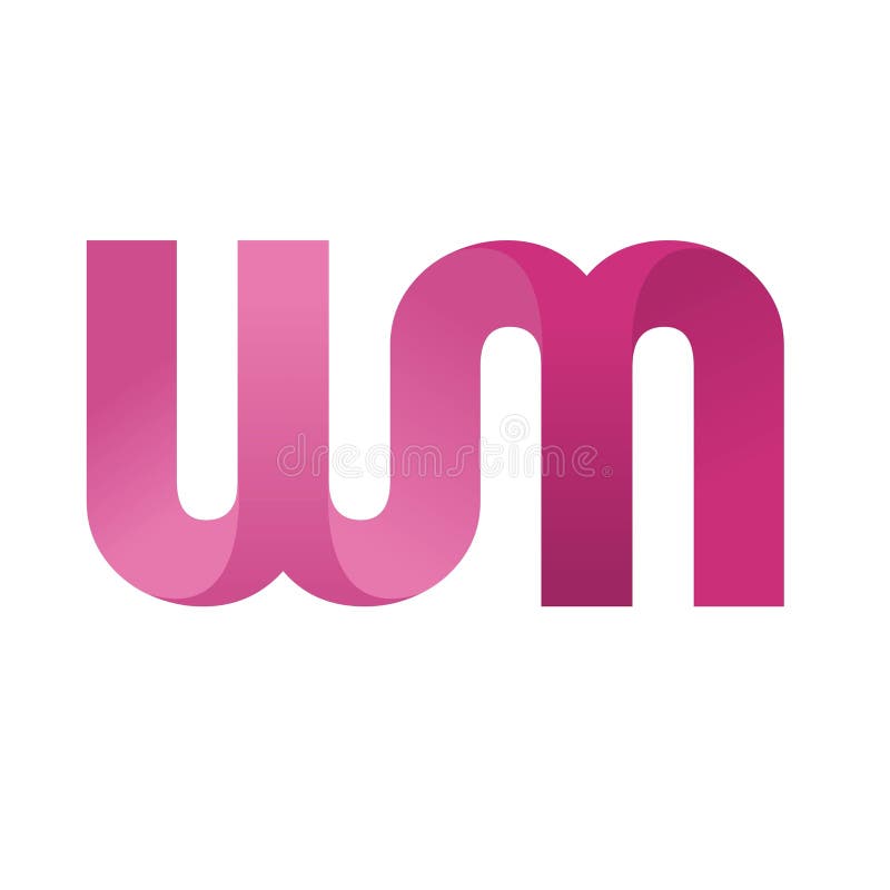 WM Logo Symbol Icon 3d Vector Illustration Company Logo Template Stock ...
