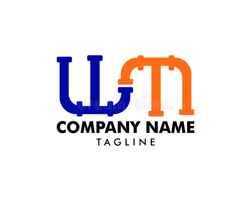 WM Pipe Letter Logo Icon Design Stock Vector - Illustration of initials ...