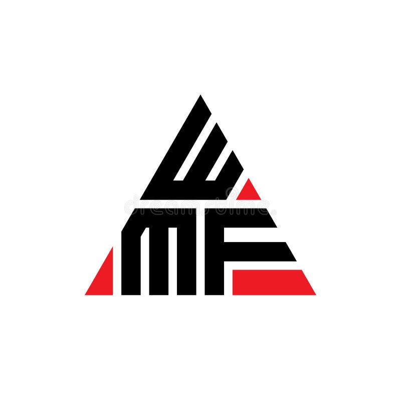 WMF Triangle Letter Logo Design with Triangle Shape. WMF Triangle Logo ...
