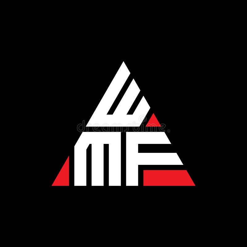 WMF Triangle Letter Logo Design with Triangle Shape. WMF Triangle Logo ...