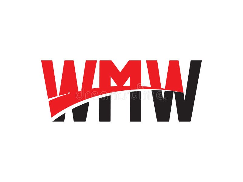 WMW Letter Initial Logo Design Vector Illustration Stock Vector ...