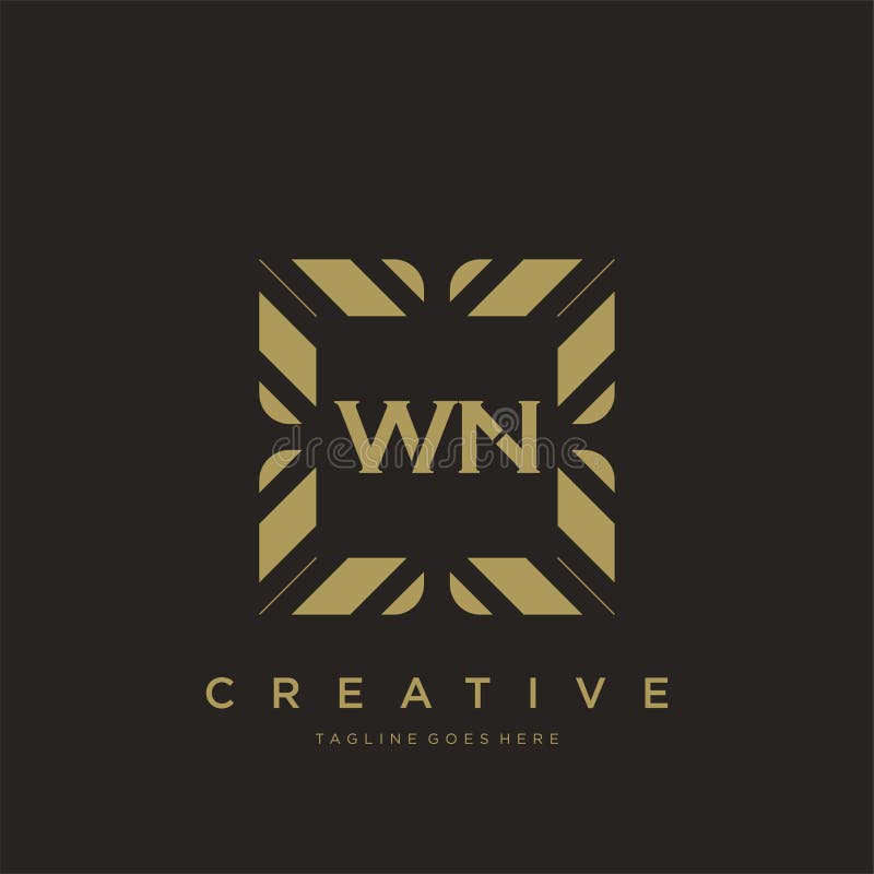 WN Initial Letter Luxury Ornament Monogram Logo Template Vector Stock ...