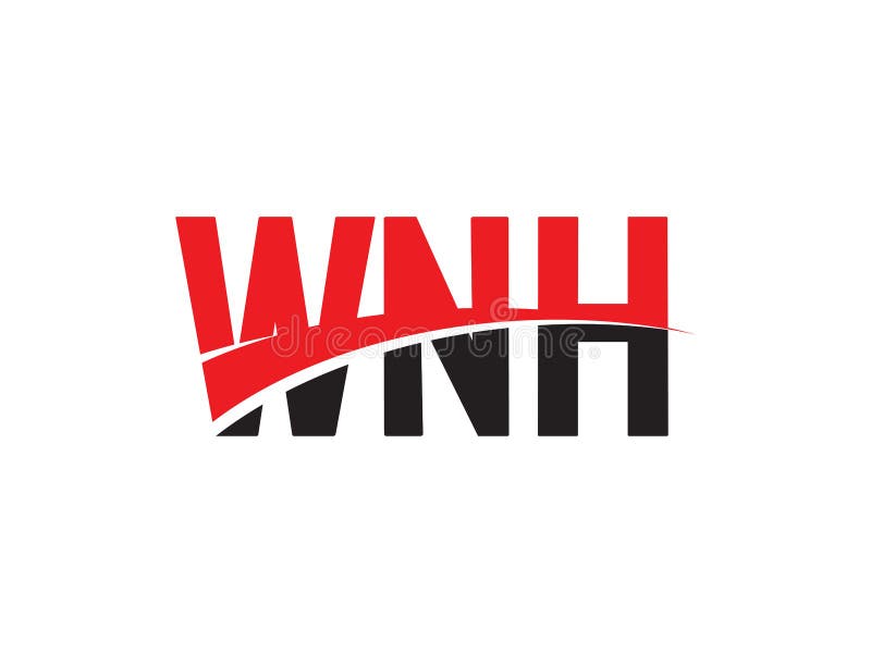 WNH Letter Initial Logo Design Vector Illustration Stock Vector ...