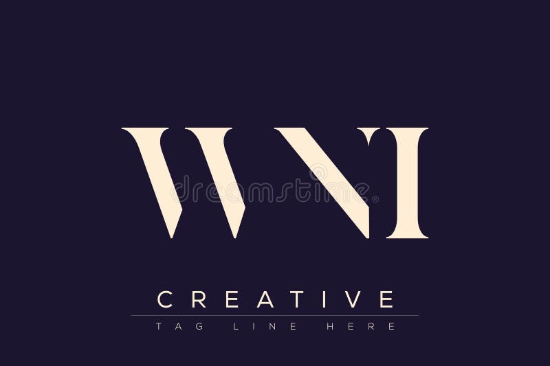 Wni Letter Design Stock Illustrations – 13 Wni Letter Design Stock ...