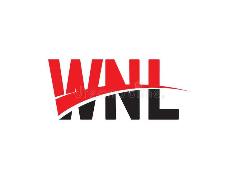 WNL Letter Initial Logo Design Vector Illustration Stock Vector ...
