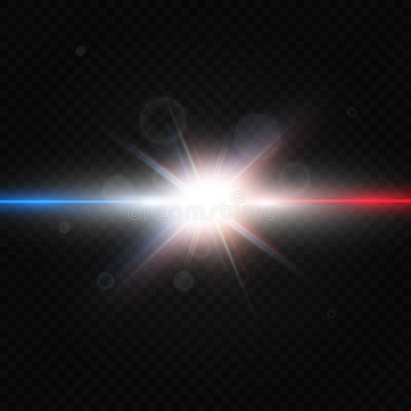 Two Color Light is Isolated on Transparent Background. Stock Vector ...