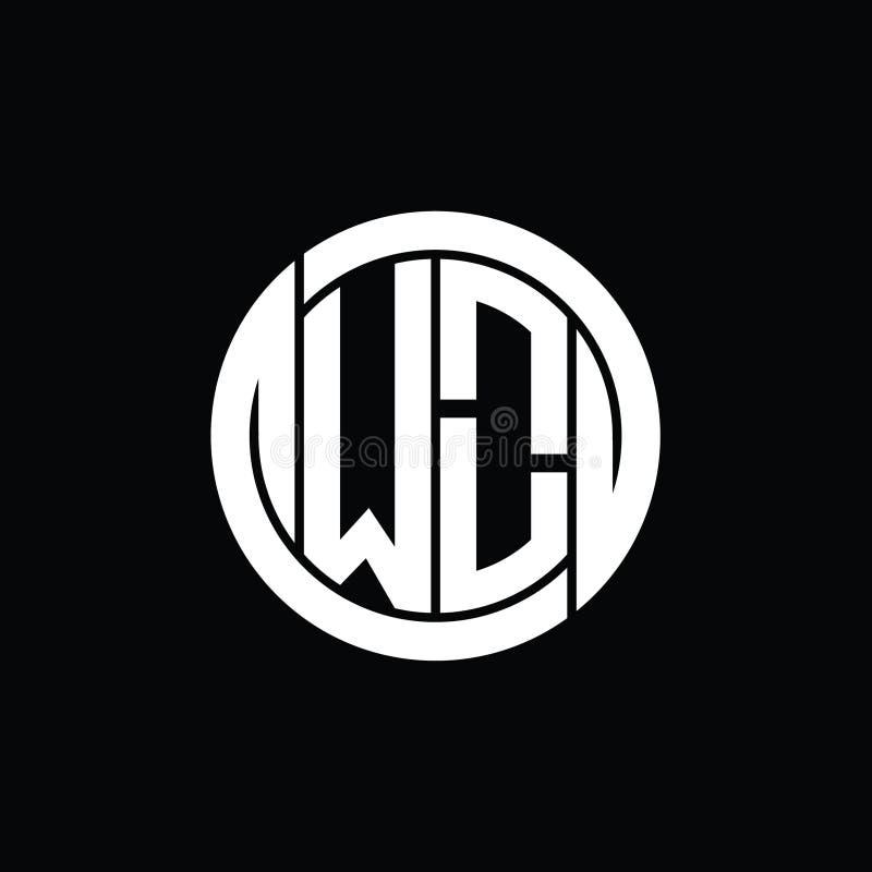 WO Logo Monogram Shield Inside Circle Shape Vector Images Design ...