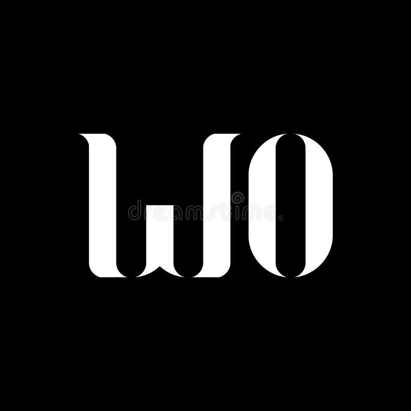 WO W O Letter Logo Design. Initial Letter WO Linked Circle Uppercase ...