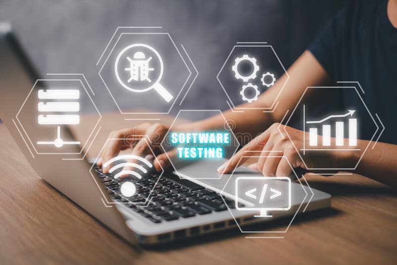 Woan Hand Typing Keyboard Computer with SOFTWARE TESTING Inscription ...