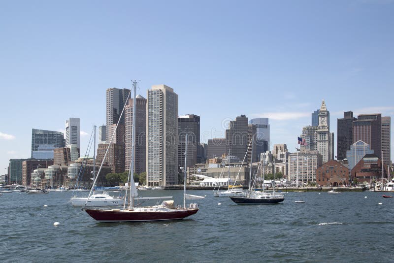 Woderful City Boston Skyline Mass Editorial Stock Photo - Image of ...