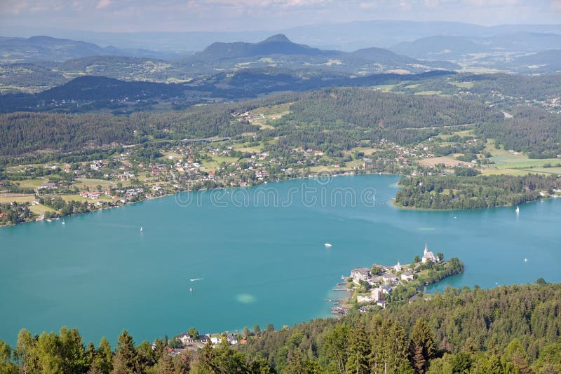 Woerthersee Lake stock image. Image of season, water - 82314623