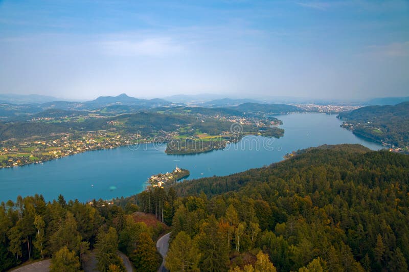 Woerthersee Lake in Austria Stock Photo - Image of woerthersee, water ...