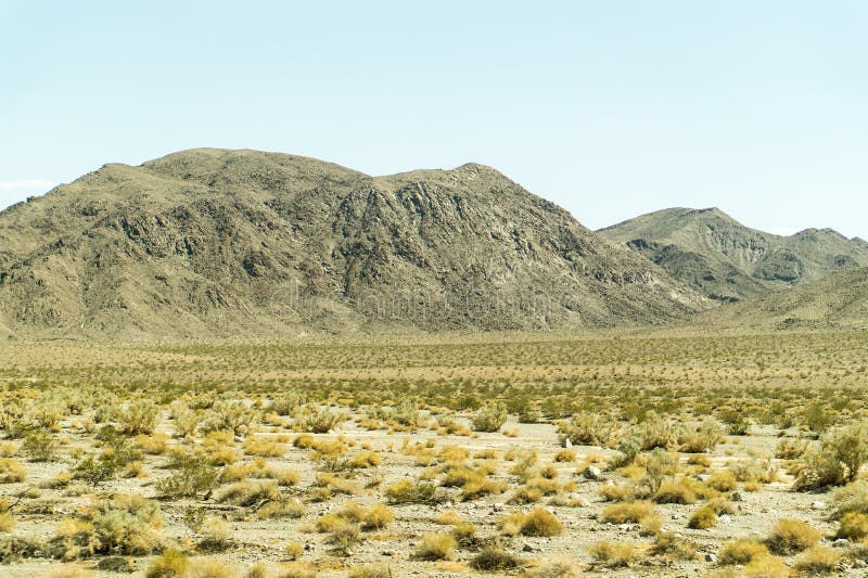 De Brede Open Woestijn Van Nevada. Stock Afbeelding - Image of nevada ...