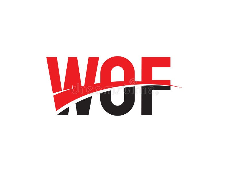 WOF Letter Initial Logo Design Vector Illustration Stock Vector ...