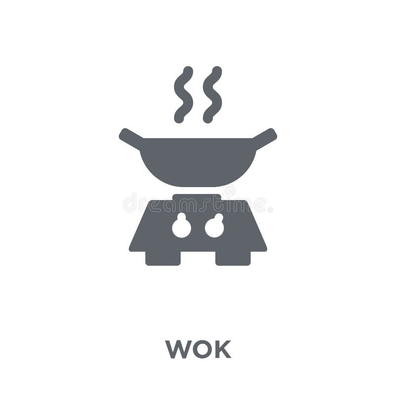 Wok Icon from Kitchen Collection. Stock Vector - Illustration of happy ...