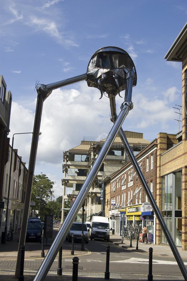 Woking Martian Sculpture editorial stock photo. Image of sculpture ...