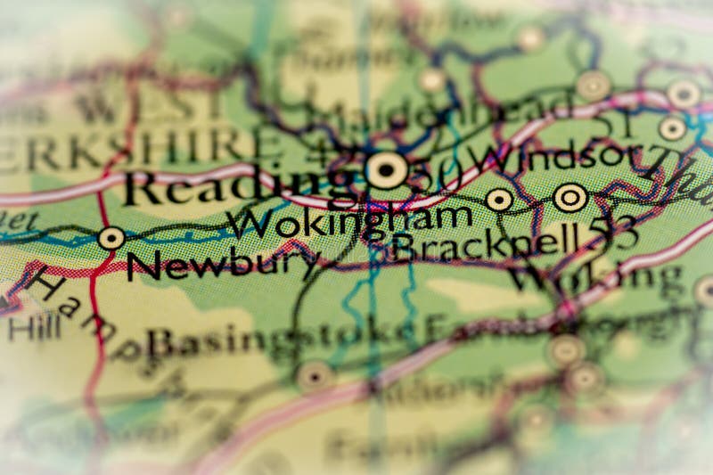 Wokingham, England Highlighted on a World Map Stock Photo - Image of ...