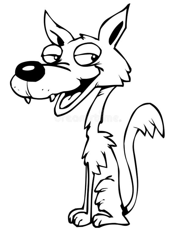 Funny Wolf Drawing Stock Illustrations – 12,314 Funny Wolf Drawing ...