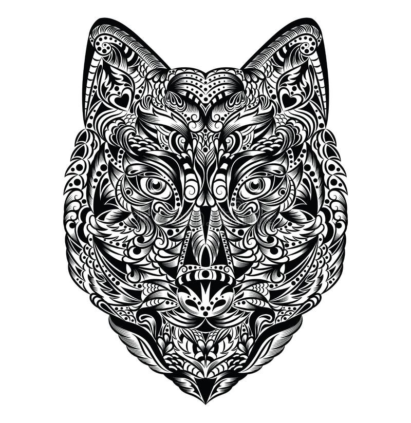 Wolf. vektor abbildung. Illustration von zorn, auszug - 32029168