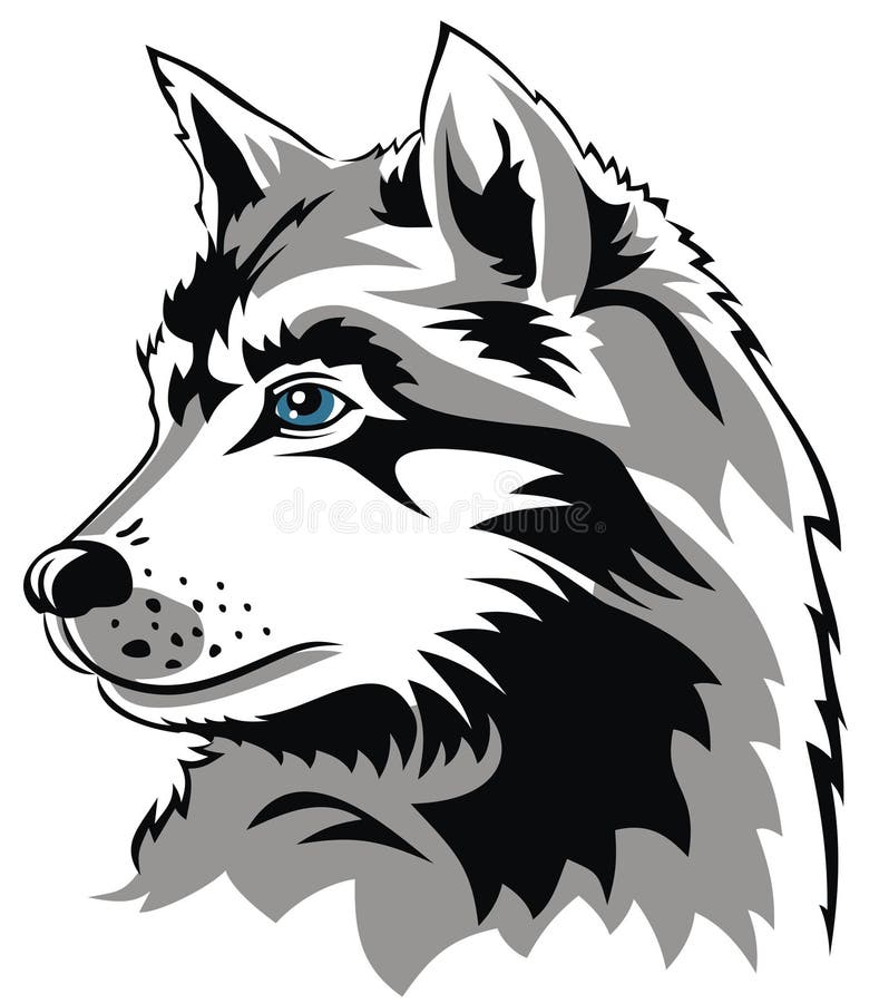 Wolf Outline Face Stock Illustrations – 3,202 Wolf Outline Face Stock ...
