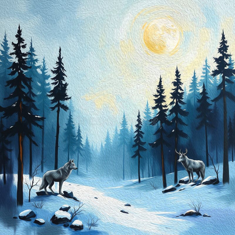 Wolf . Animal illustration stock illustration. Illustration of ...