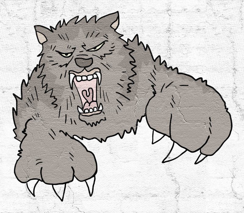 Wolf attack stock vector. Illustration of design, beast - 27951944