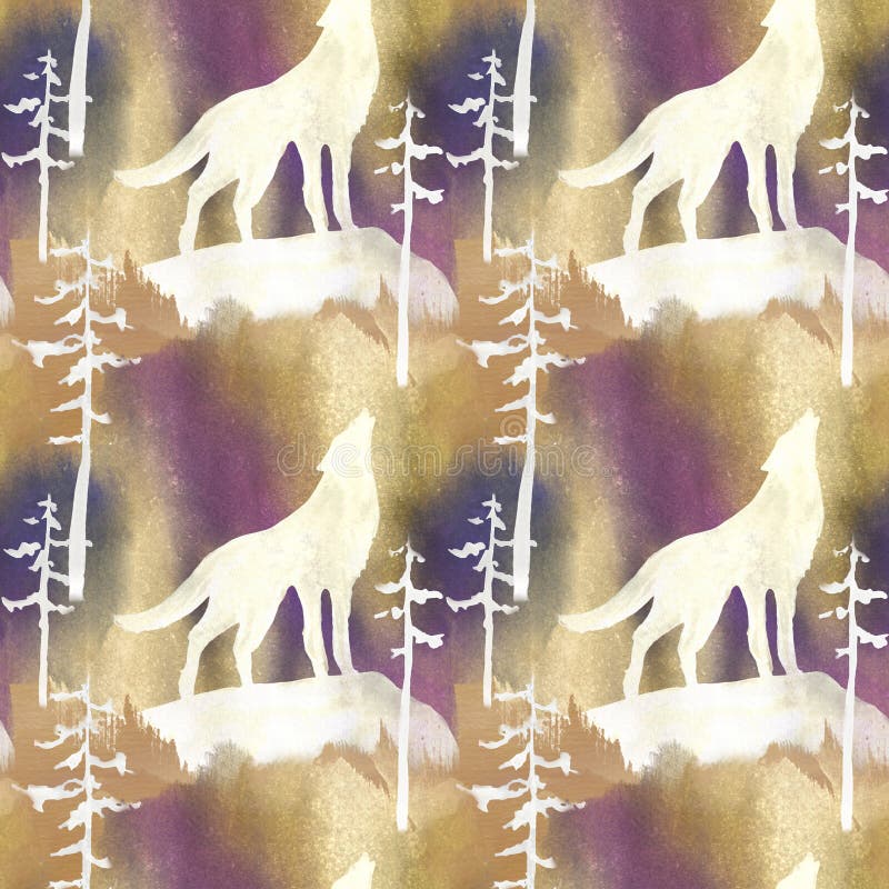 Northern Lights Seamless Pattern Stock Illustrations – 312 Northern ...