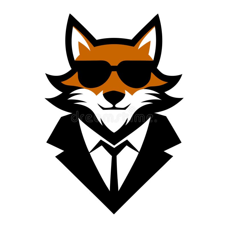 Wolf Barbershop Logo Stylized Wolf with Sunglass Stock Vector ...