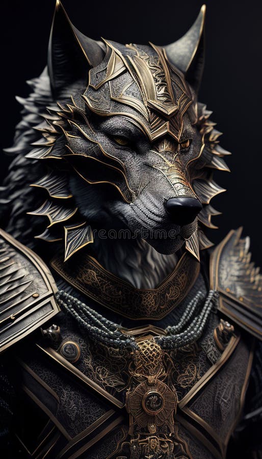 Wolf in Chinese Armor Portrays a Cunning and Strategic Figure ...
