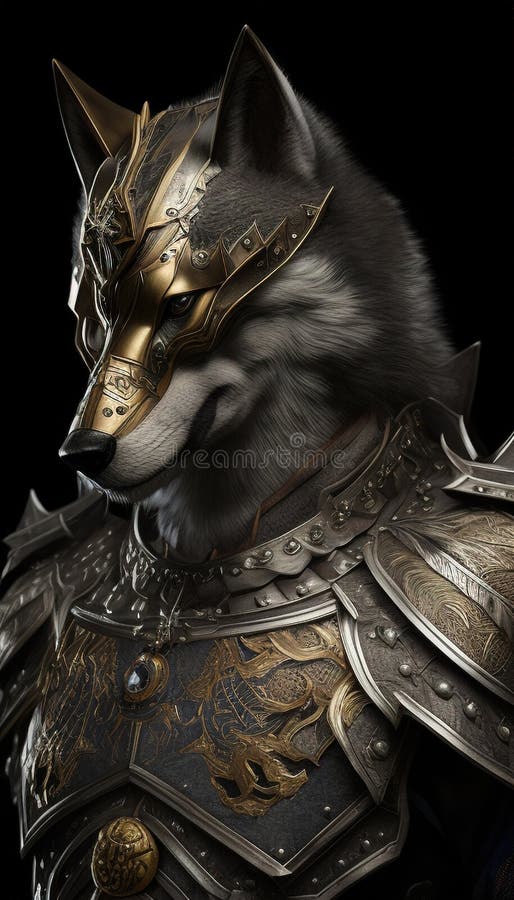 Wolf in Chinese Armor Portrays a Cunning and Strategic Figure ...