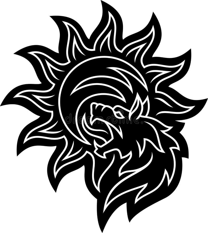 Wolf Head. Illustration. stock vector. Illustration of aggression ...