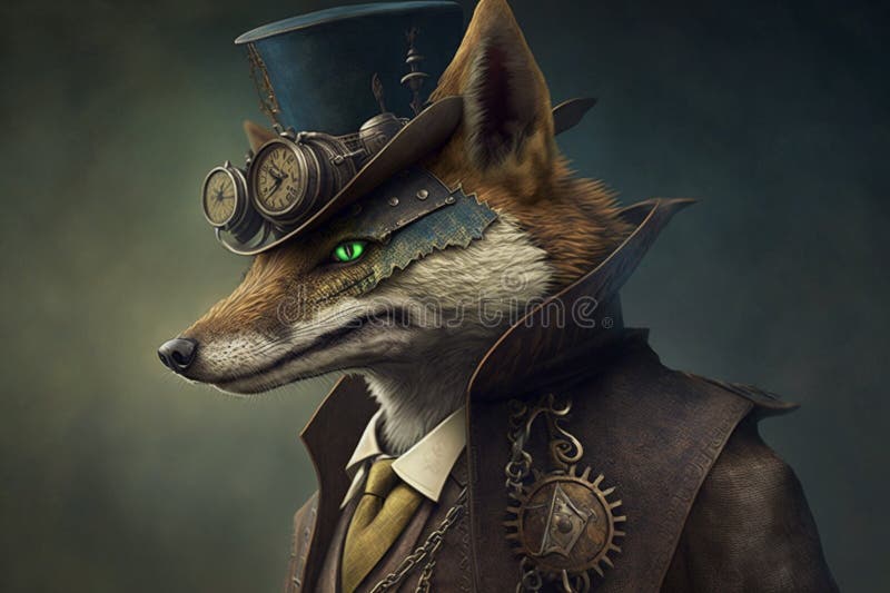 Steampunk Wolf Stock Illustrations – 58 Steampunk Wolf Stock ...