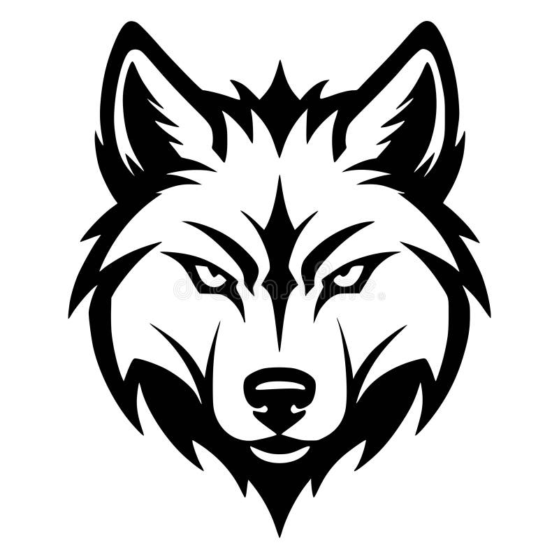 Wolf Face Image for Logo, Emblem, Sign, Vector, Tattoo, Symbol or ...