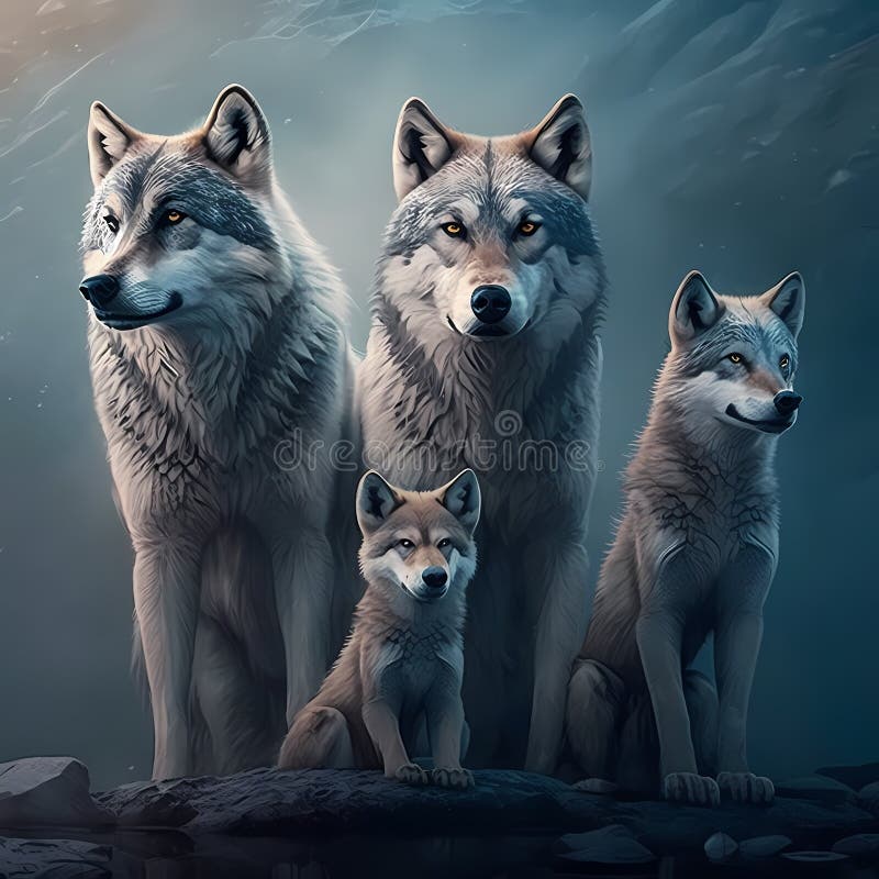 Wolf Family Stock Illustrations – 946 Wolf Family Stock Illustrations ...