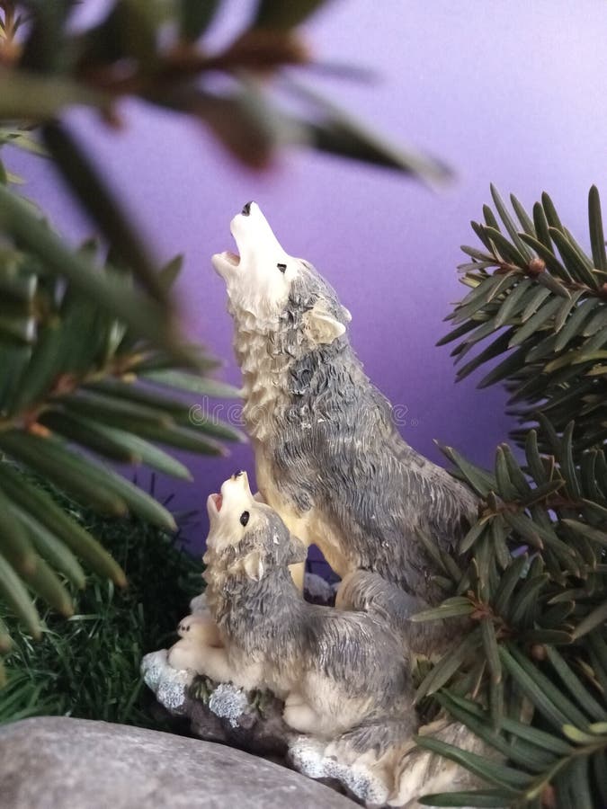 Wolf Figurines in a Forest Set Stock Photo - Image of figurines, animal ...