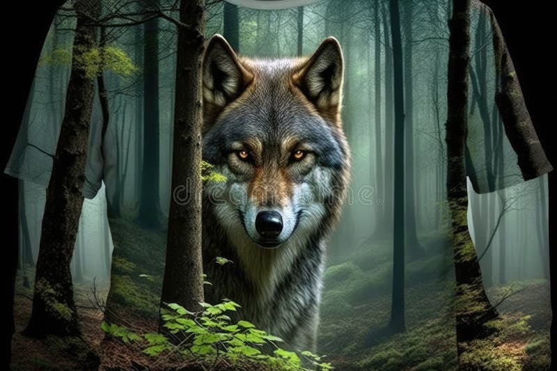 A Wolf in the Forest in Summer Stock Image - Image of snow, cold: 278184087