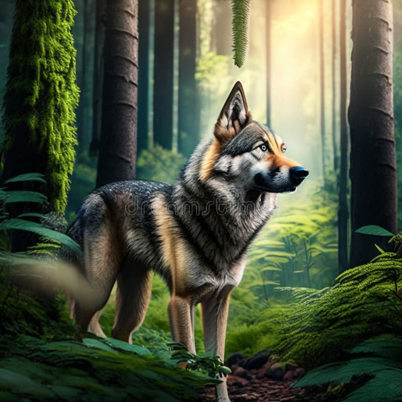 Wolf in the Forest. the Wolf in the Forest. Wolf in the Forest Stock ...