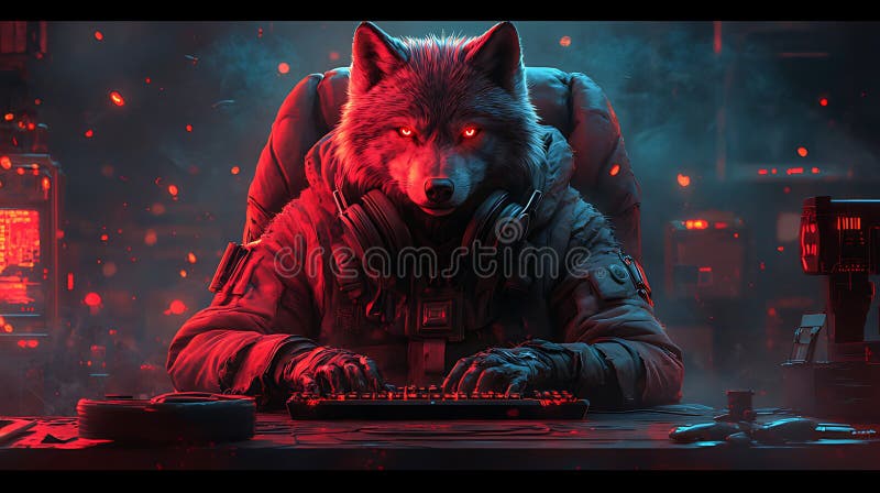 Gaming Wolf Headphones Stock Photos - Free & Royalty-Free Stock Photos ...