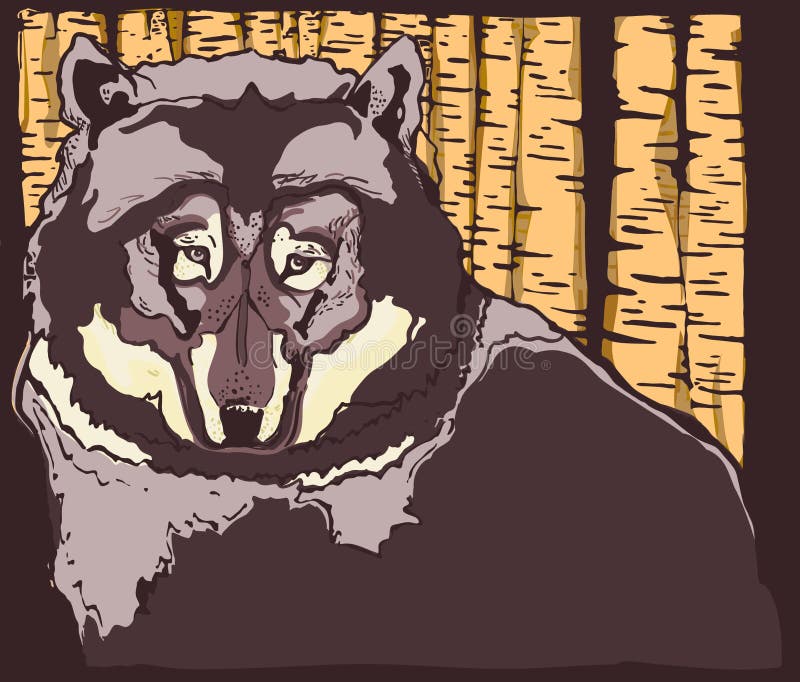 Guarding Wolf Stock Illustrations – 51 Guarding Wolf Stock ...