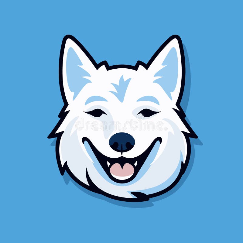 Wolf. Wolf Hand-drawn Comic Illustration. Cute Vector Doodle Style ...