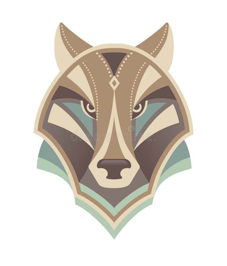 Wolf head abstract design stock vector. Illustration of isolated - 71512015